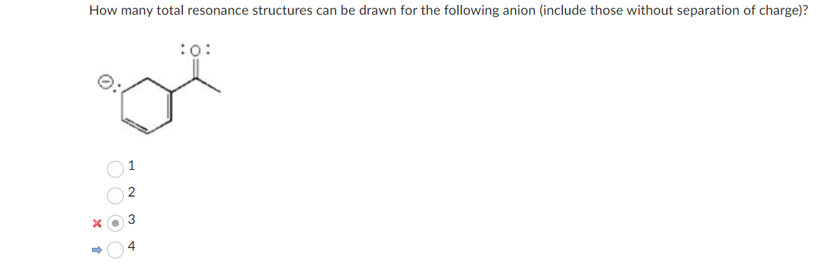 Solved How many total resonance structures can be drawn for | Chegg.com