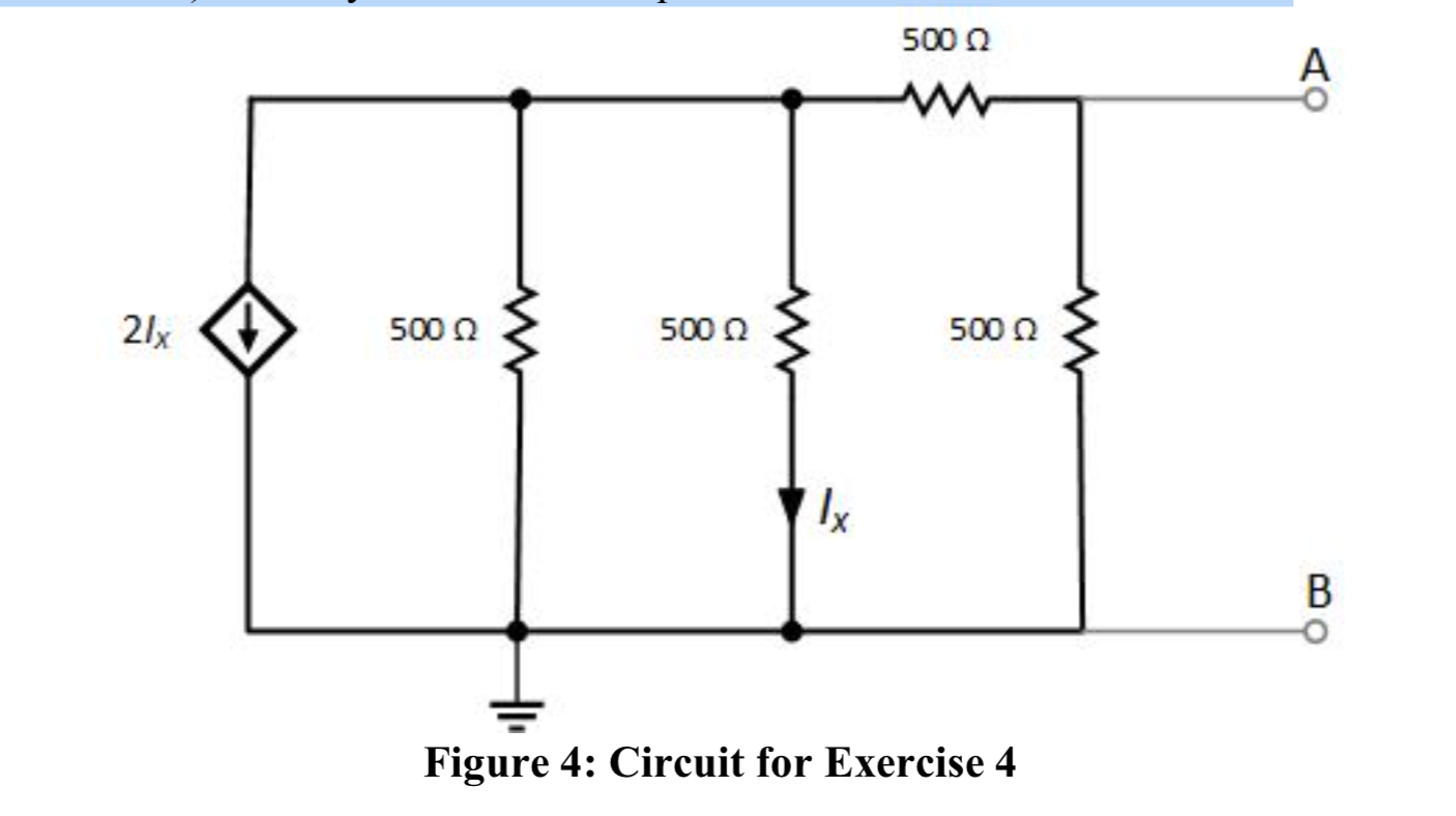 Solved 4) Find the Thevenin equivalent circuit between nodes | Chegg.com