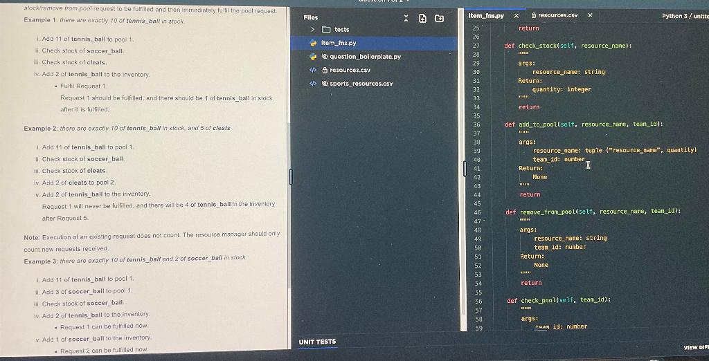 Solved 1 Codewriting Stockmemove From Pool Request To Be 
