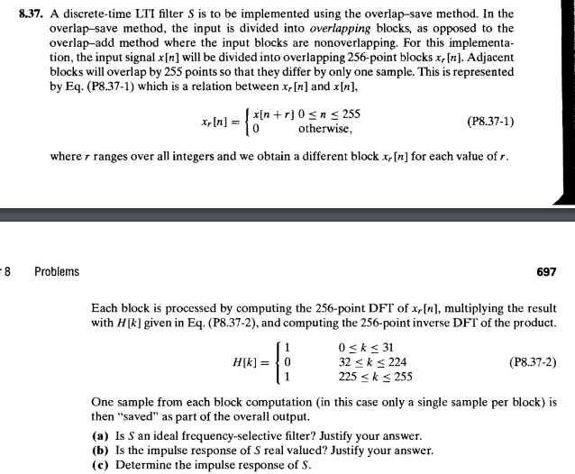 Solved 3.37. A discrete-time LTI filter S is to be | Chegg.com