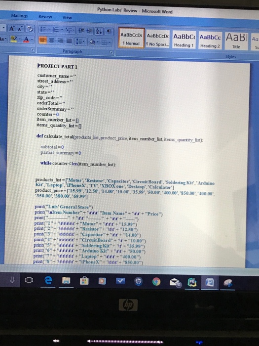 Solved Write a python program. I have attached what I have | Chegg.com