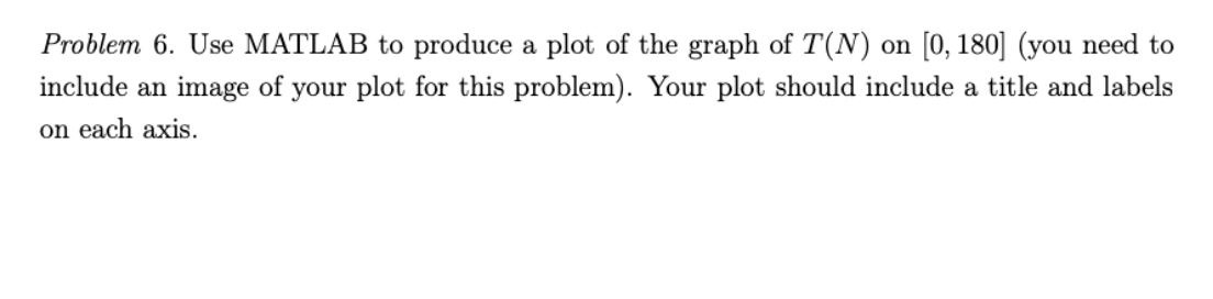 Solved Problem 6. Use MATLAB to produce a plot of the graph | Chegg.com
