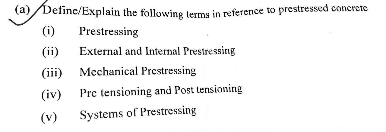 Solved (a) Define/Explain the following terms in reference | Chegg.com