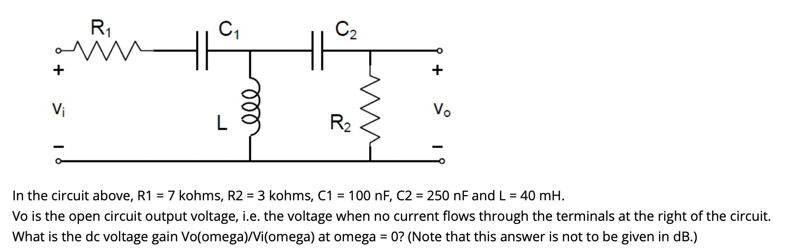 Solved In the circuit above, | Chegg.com
