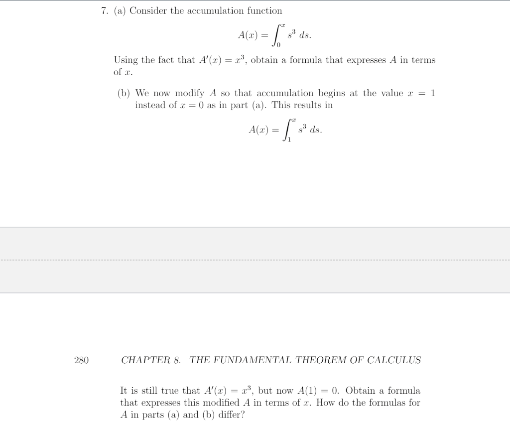 Solved 7. (a) Consider the accumulation function A (ar) = (* | Chegg.com