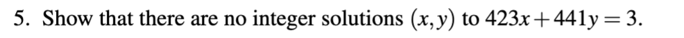 Solved Show that there are no integer solutions (x,y) ﻿to | Chegg.com