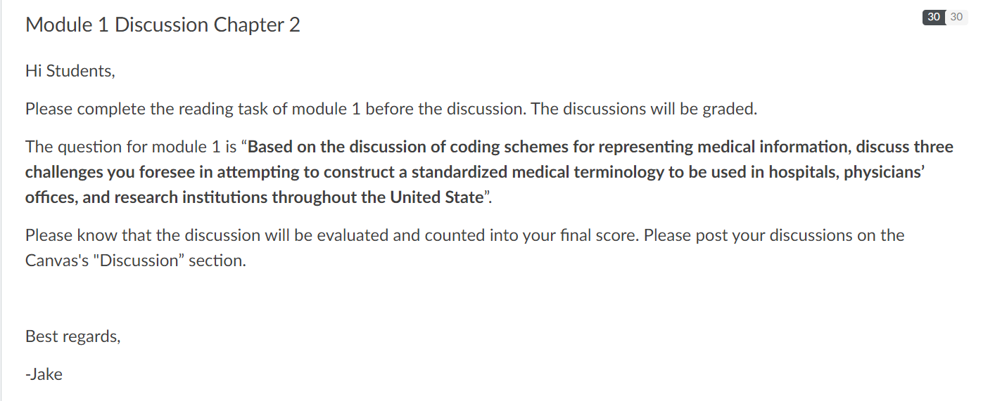 Solved Module 1 Discussion Chapter 2 Hi Students, Please | Chegg.com