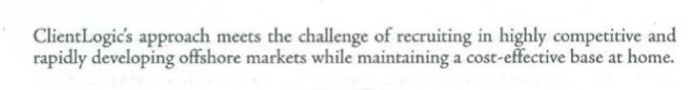 Solved Running the Global Recruiting Machine: ClientLogic To | Chegg.com
