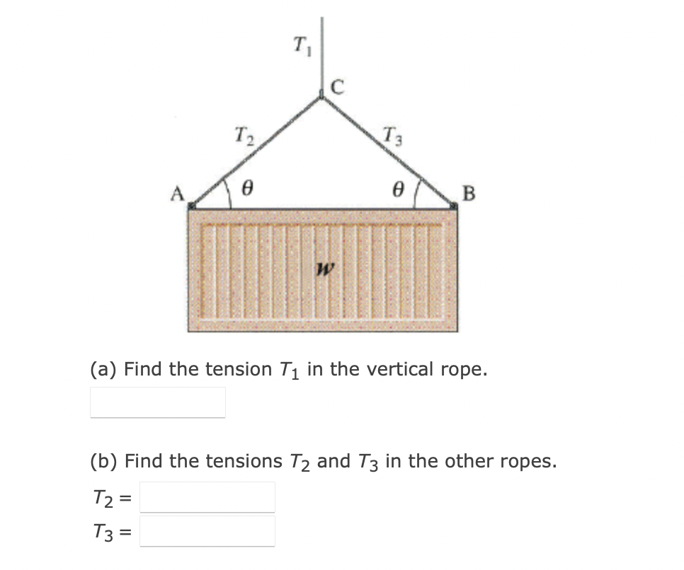 Solved A crate weighing 5.55 102 N is lifted at a | Chegg.com