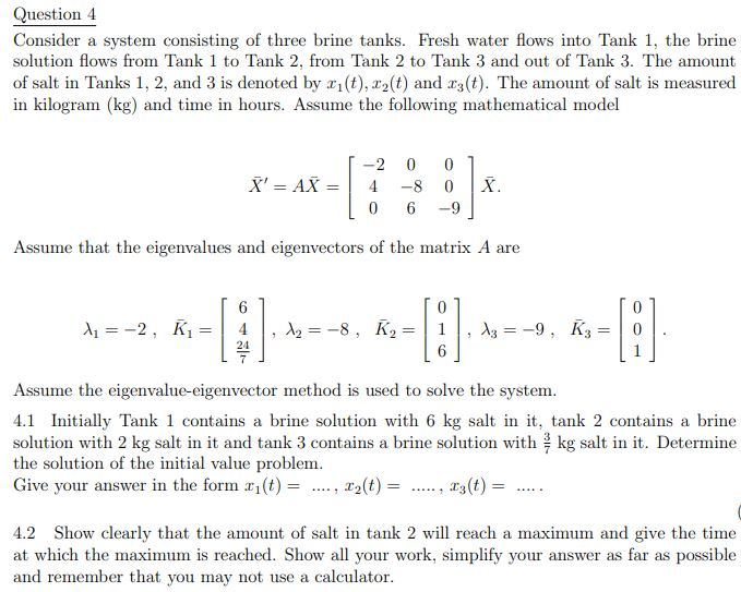 Solved Question 4 Consider a system consisting of three | Chegg.com