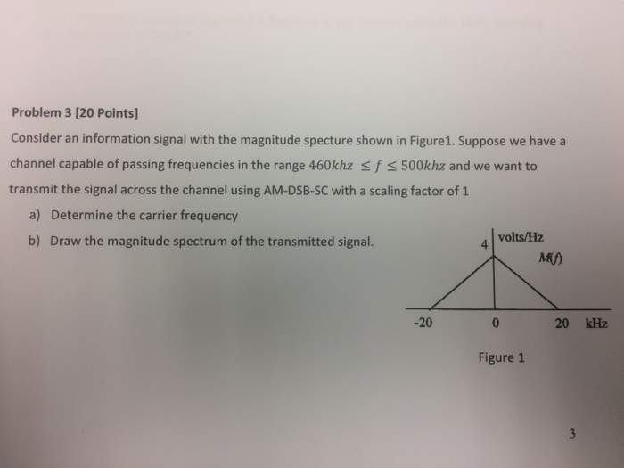 1 Problem 1 [20 Points] Consider A Bandpass Digital