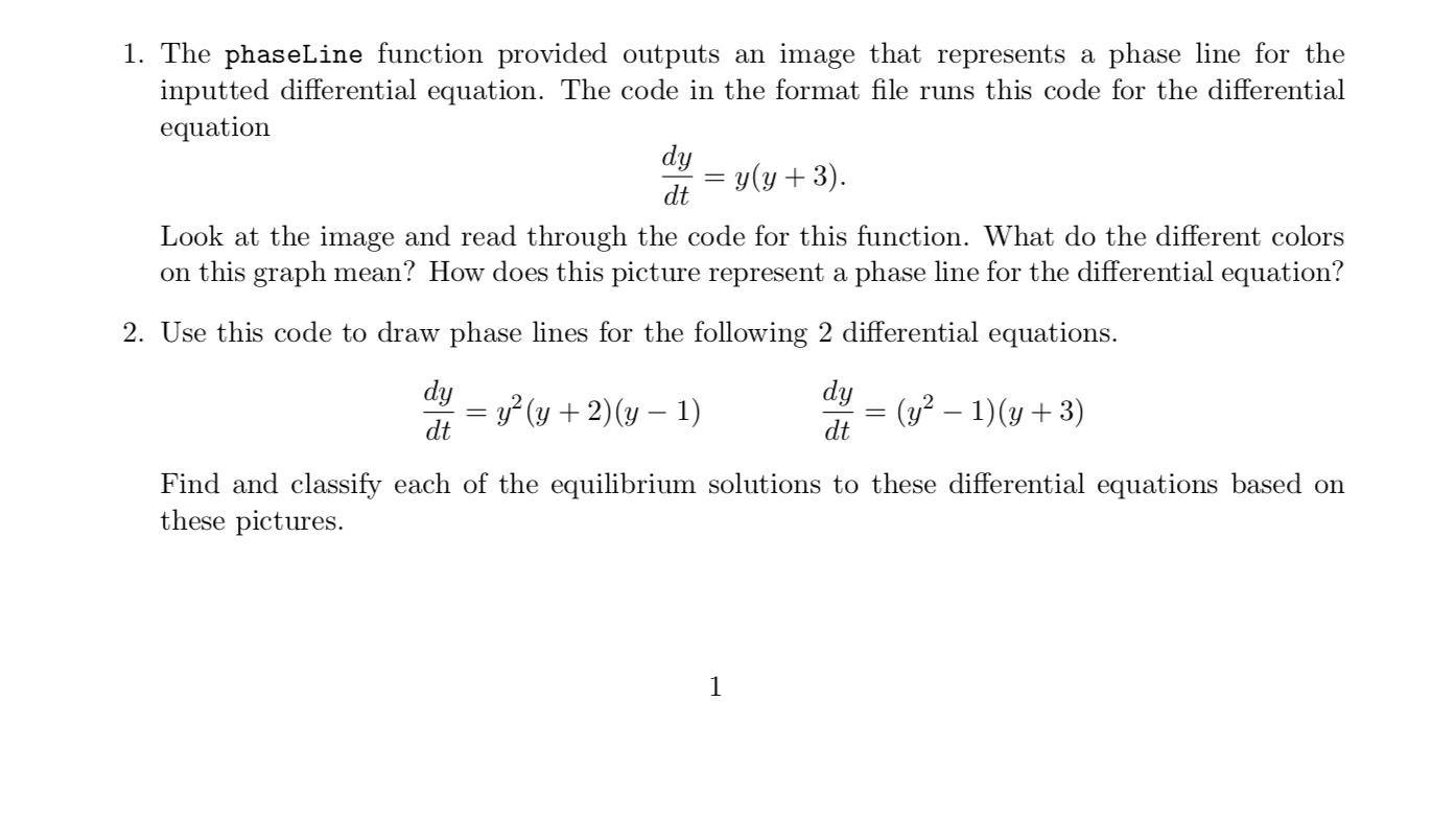Solved 1. The phaseLine function provided outputs an image | Chegg.com