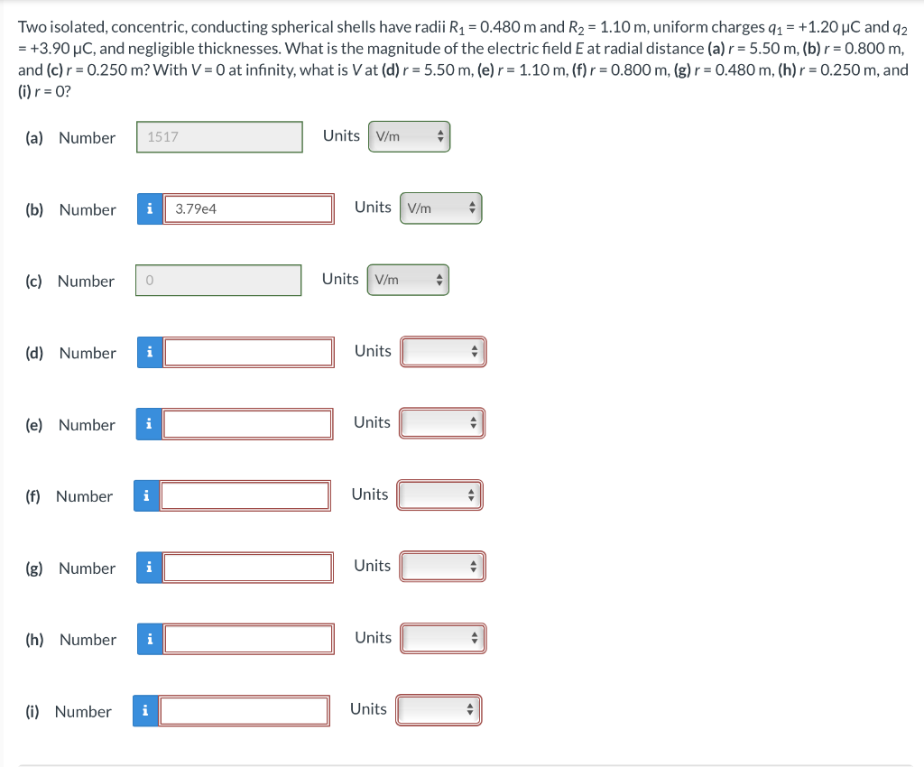 Solved Two isolated, concentric, conducting spherical shells | Chegg.com