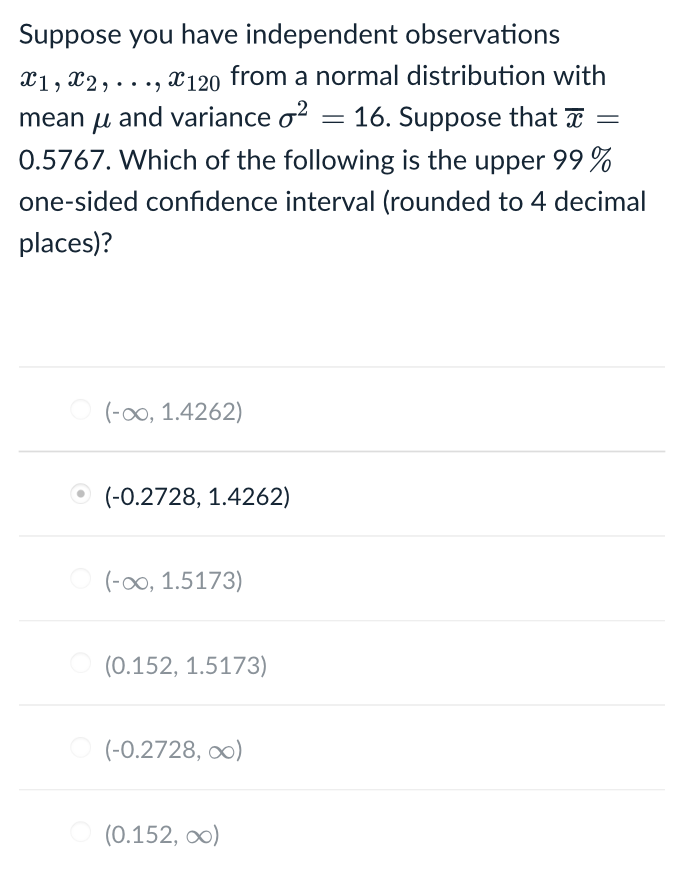 Solved Suppose you have independent observations | Chegg.com