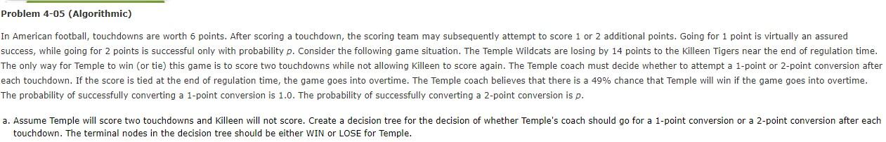 Solved he probability of successfully converting a 1-point | Chegg.com