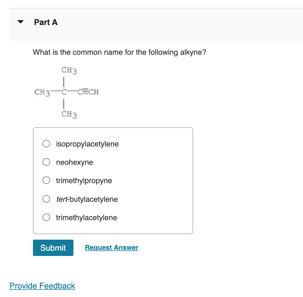 Solved Part A Name the following compound. 3-heptyn-6-ol | Chegg.com