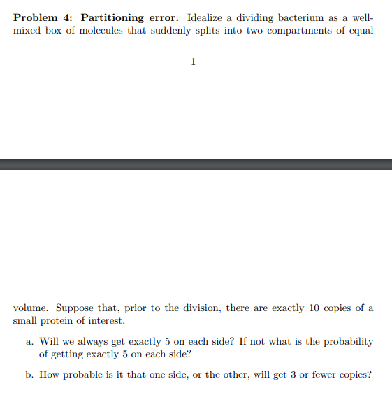 Solved Problem 4: Partitioning error. Idealize a dividing | Chegg.com Solved Problem 4: Partitioning error. Idealize a dividing | Chegg.com