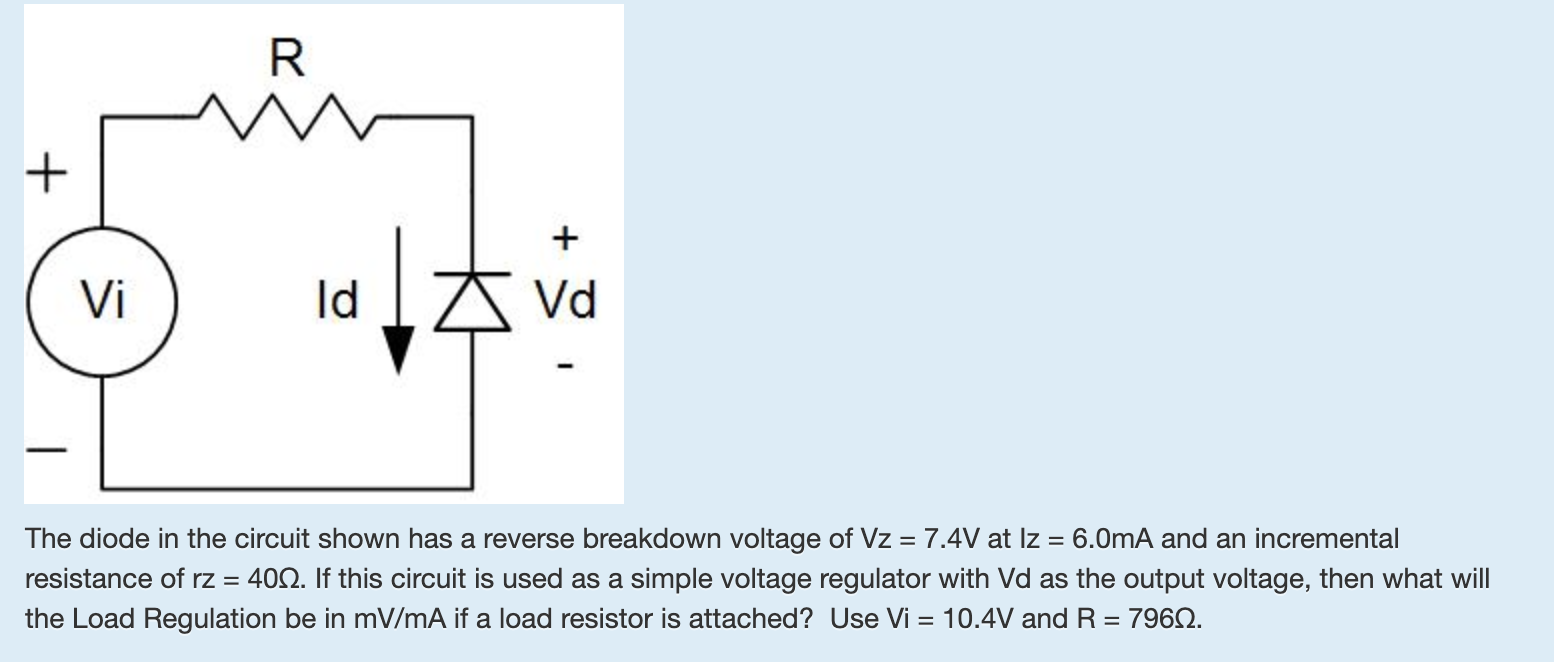Solved The Constant Voltage diode model provides a good | Chegg.com