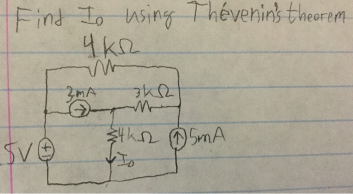 Solved Find I_o using Thevenin's theorem | Chegg.com