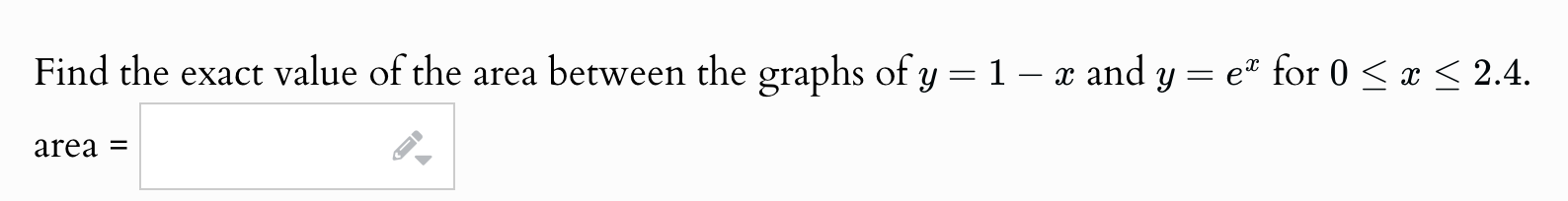 Solved Find the exact value of ﻿the area between the graphs | Chegg.com