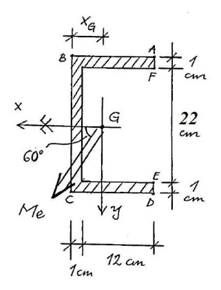 Solved Calculate the Xg, Ix and Iy values of the given | Chegg.com