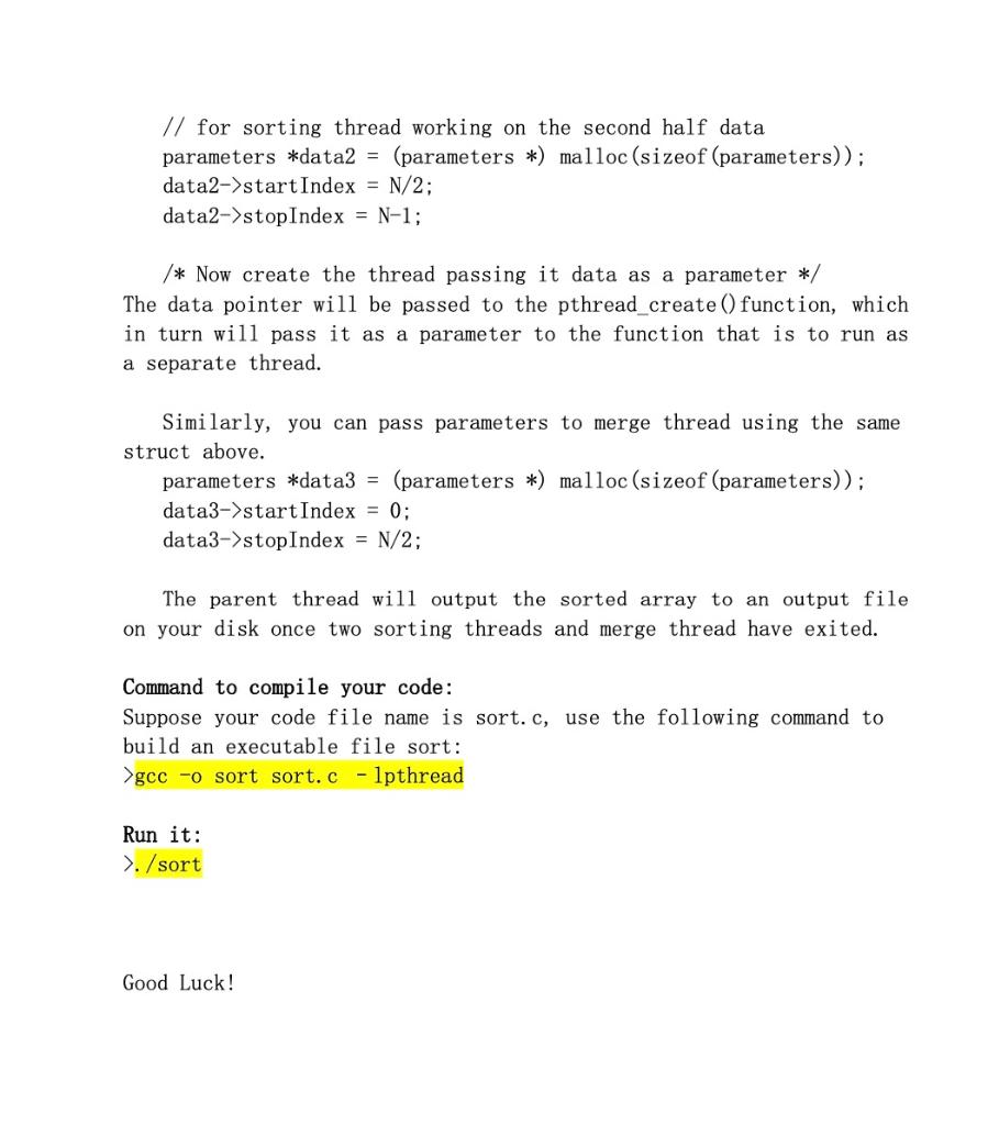 operating system Help! using C and please add some | Chegg.com