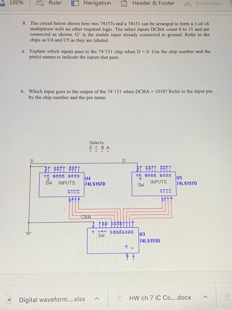 Solved ZOO 100% Ruler Navigation Header & Footer als | Chegg.com