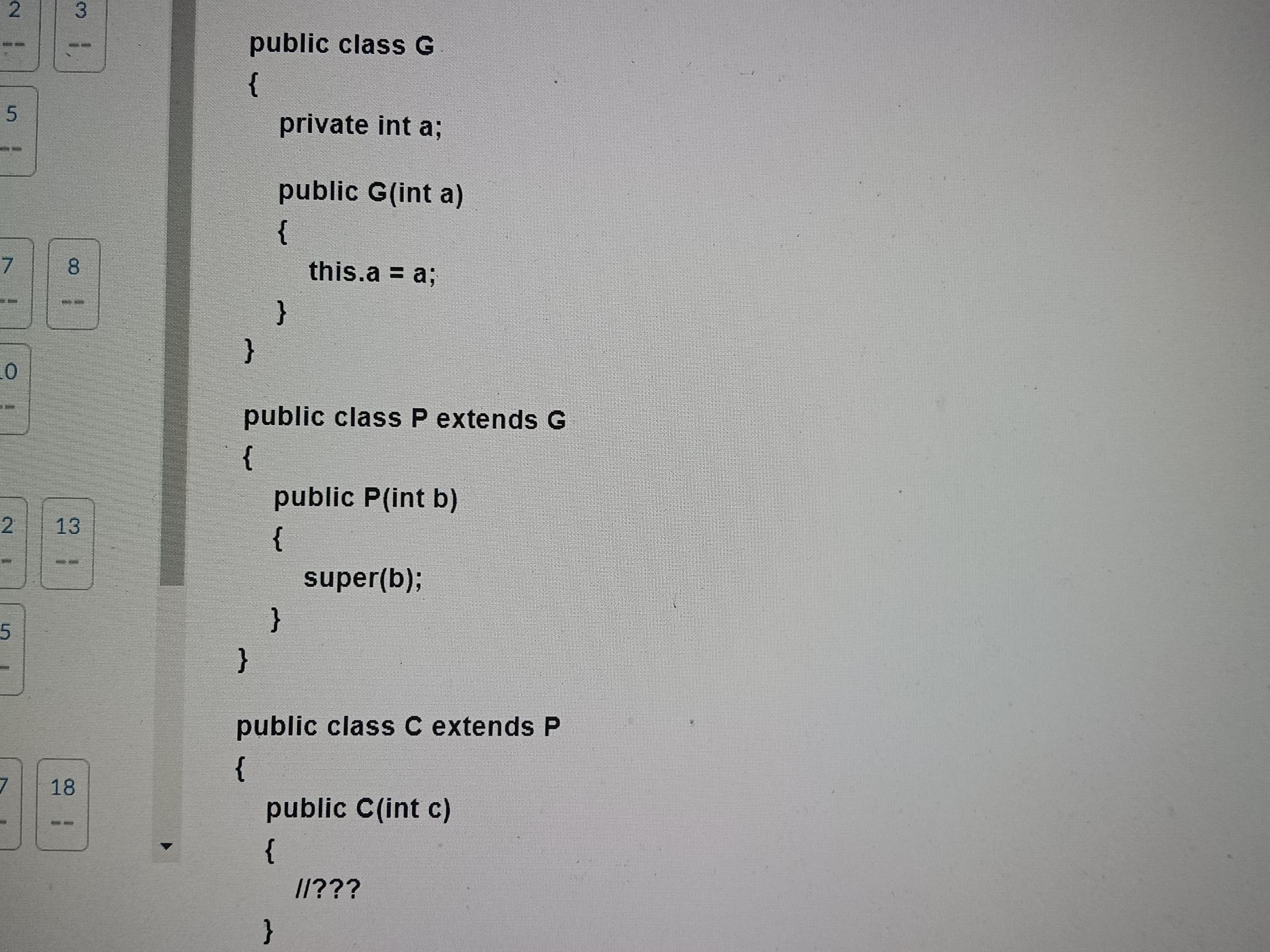 Solved Public Class G Private Int A Public G Int A 8858