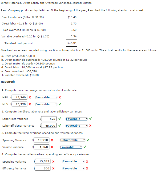 Solved Direct Materials, Direct Labor, and Overhead | Chegg.com