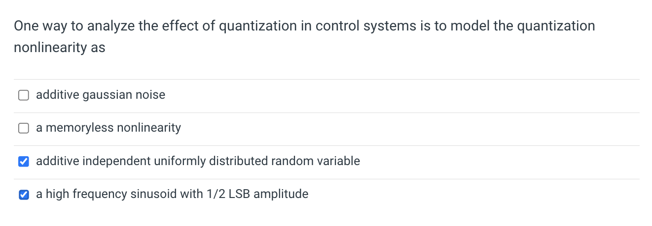 Solved One way to analyze the effect of quantization in | Chegg.com