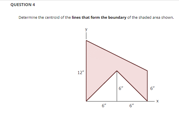 Solved QUESTION 4 Determine the centroid of the lines that | Chegg.com