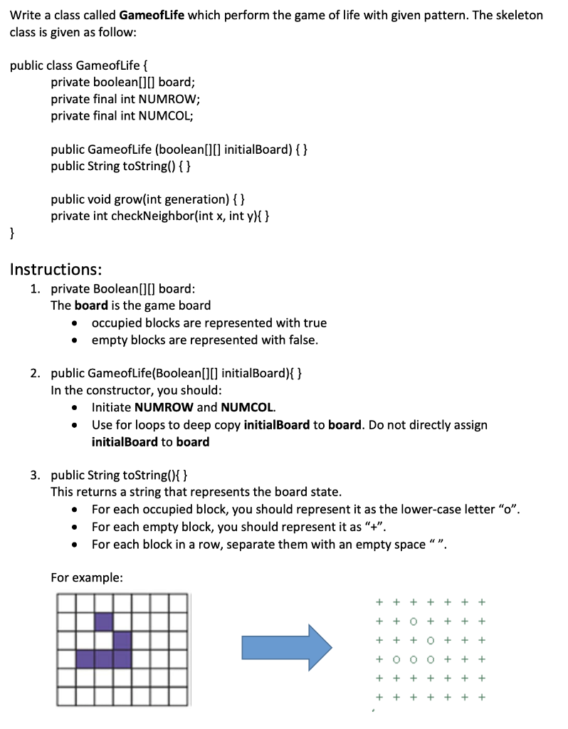 Solved The Game of Life is a well-known mathematical game | Chegg.com