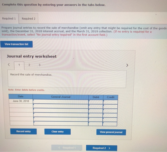 Solved Exercise 7-14 Note receivable [LO7-7] On June 30, | Chegg.com