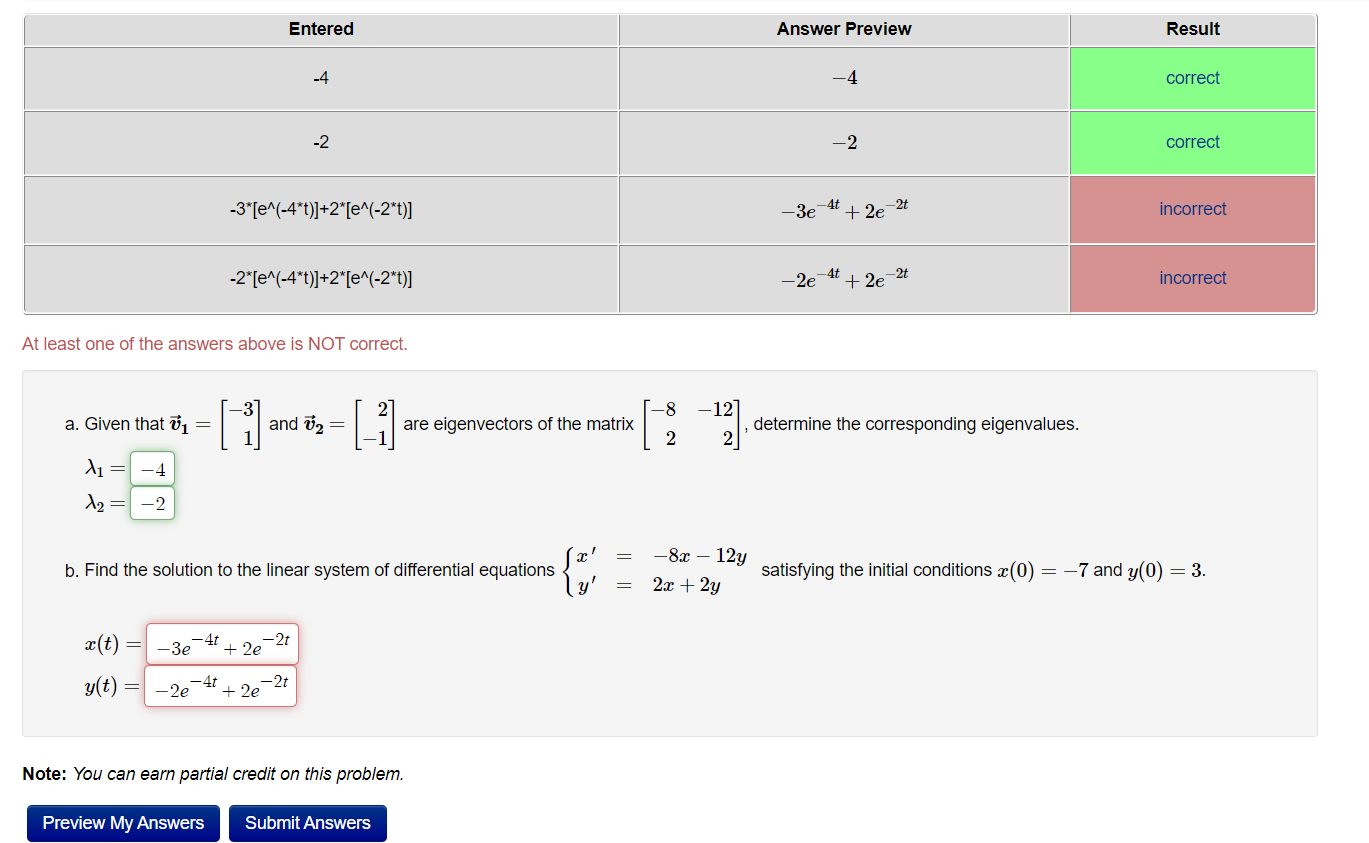 Solved At least one of the answers above is NOT correct. a. | Chegg.com