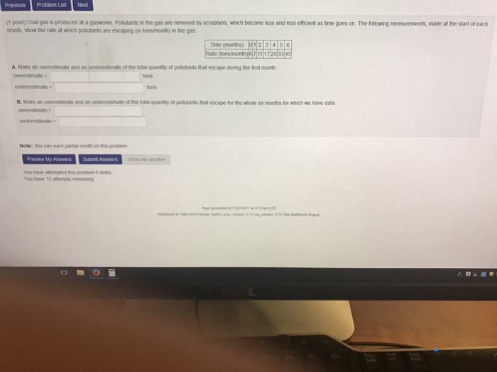 Solved webwork / mth 124 ts17 82600 hw11/5 w11: Problem 5 | Chegg.com