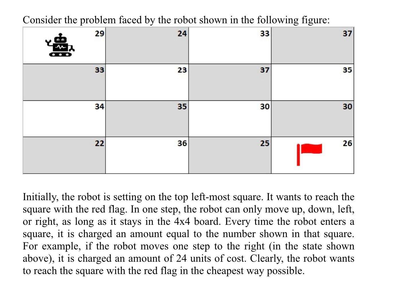 Solved Consider the problem faced by the robot shown in the | Chegg.com