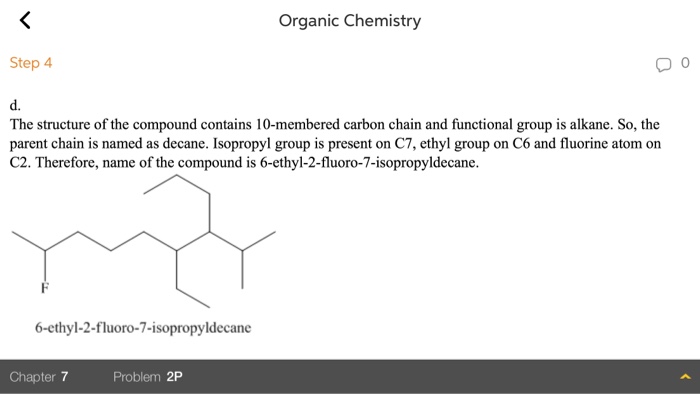 Organic Chemistry Step 4 0 d. The structure of the | Chegg.com