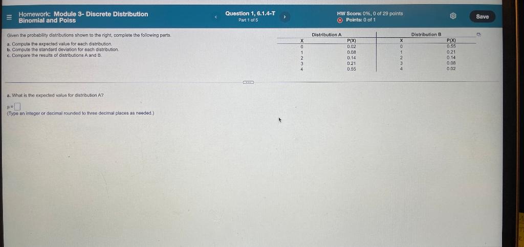 Solved Homework: Module 3- Discrete Distribution Binomial | Chegg.com
