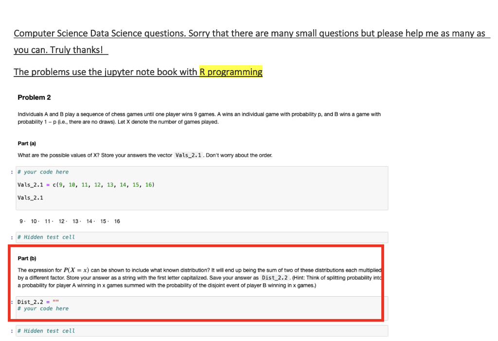 Solved Computer Science Data Science questions. Sorry that | Chegg.com