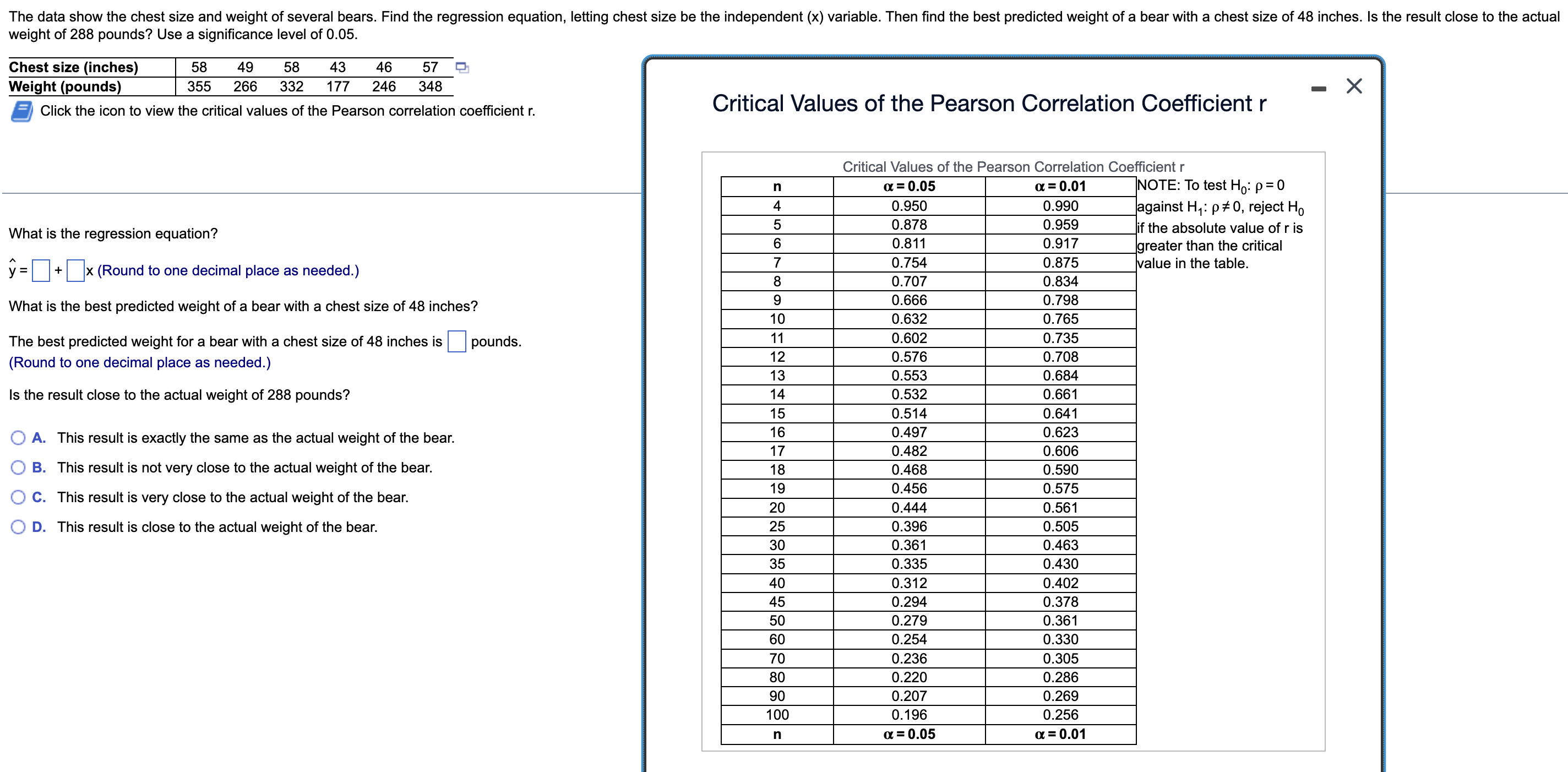 Solved Click the icon to view the critical values of the | Chegg.com