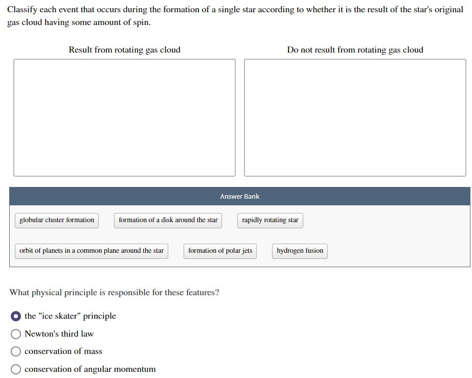 Solved Classify each event that occurs during the formation | Chegg.com