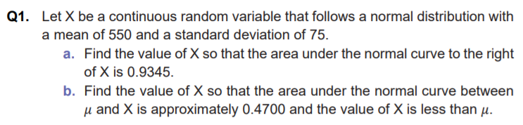 Solved Q1. Let X be a continuous random variable that | Chegg.com
