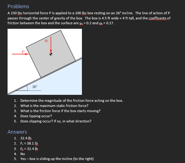 Solved Problems A 230Jb s horizontal force P is applied to a | Chegg.com