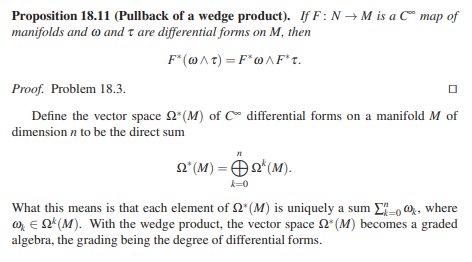 Solved Proposition 18.11 (Pullback of a wedge product). If | Chegg.com