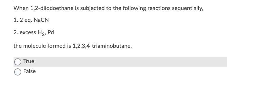 Solved When 1,2-diiodoethane is subjected to the following | Chegg.com