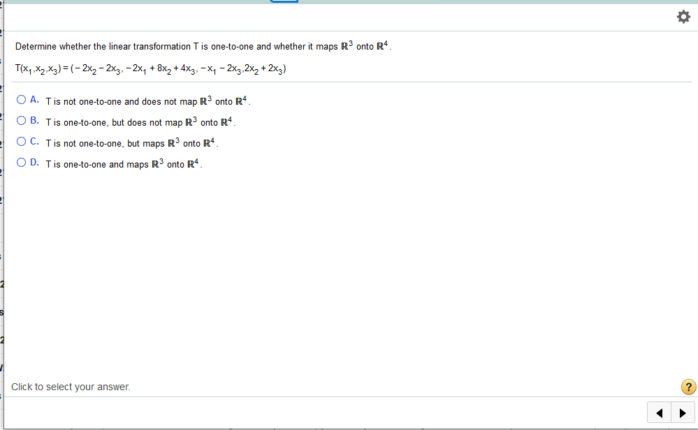 Solved Determine Whether The Linear Transformation Tis