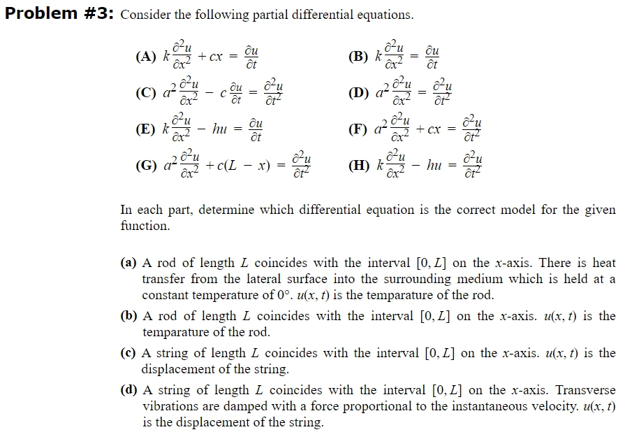 Solved Problem #3: Consider the following partial | Chegg.com