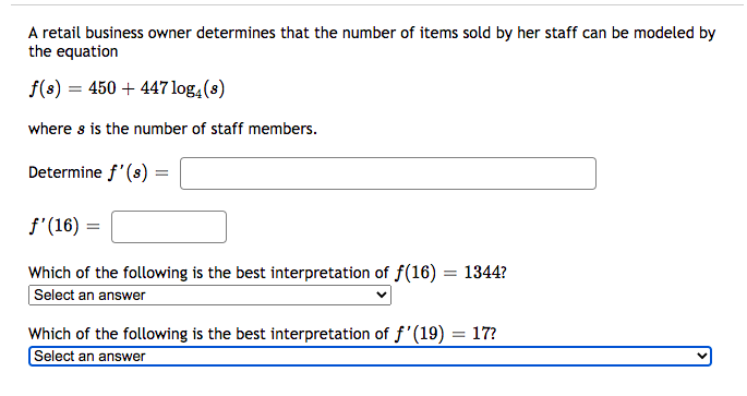 Solved A retail business owner determines that the number of | Chegg.com