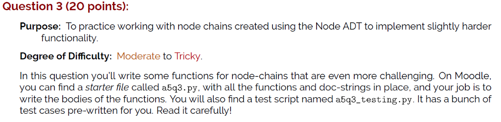 Solved Question 3 (20 points): Purpose: To practice working | Chegg.com