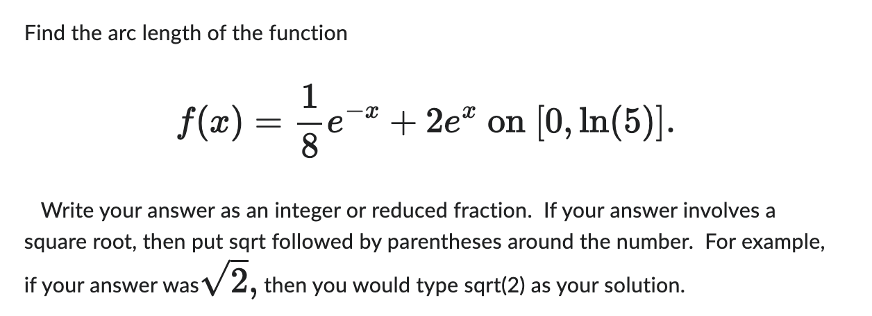 Solved Write your answer as an integer or reduced fraction. | Chegg.com